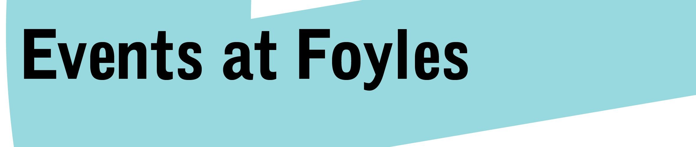 Events - Foyles