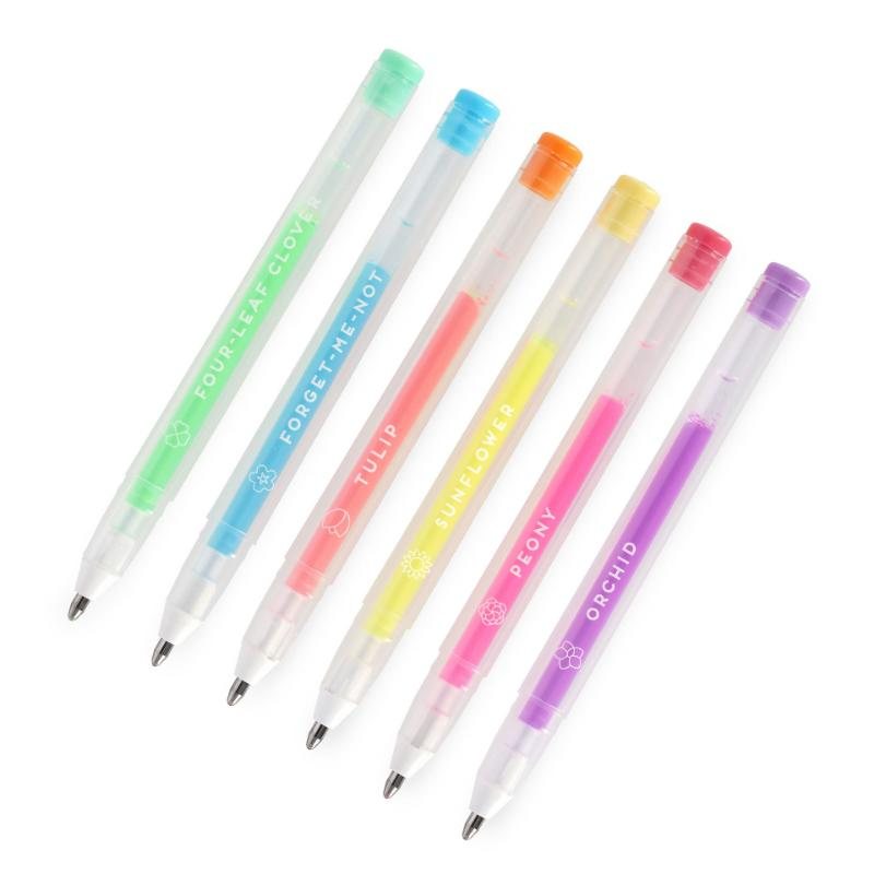 Pastel Set Of 6 Mini Gel Pens | Foyles