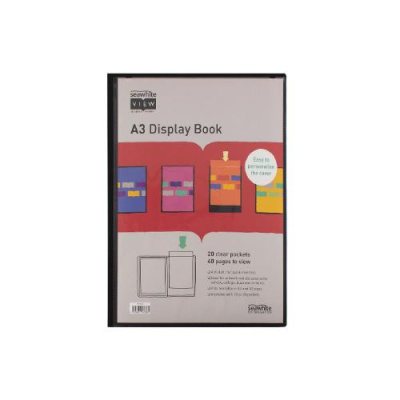 A3 Display Book 20 Clear Pockets | Foyles